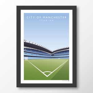 Manchester City City of Manchester Stadium Poster - Etsy