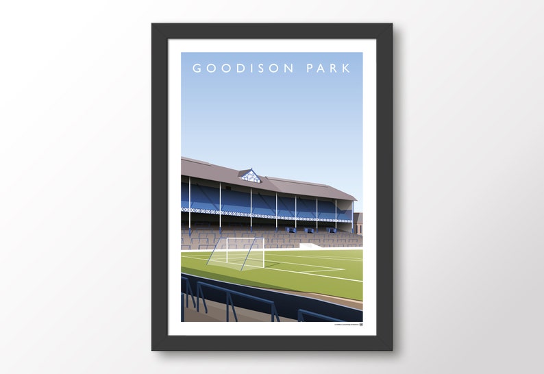 Everton FC Goodison Park West Stand Poster - Etsy