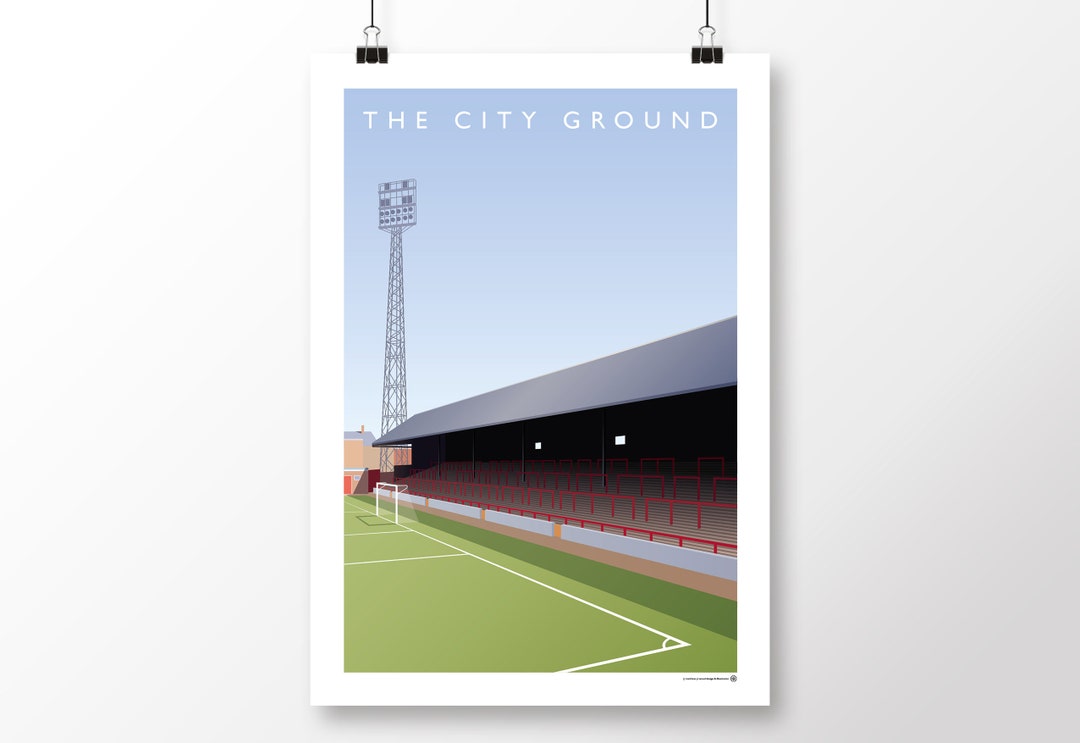 Nottingham Forest City Ground Old Trent End Poster - Etsy