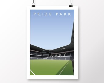 100 X Derby County Stickers Based on Poster Shirt Scarf Pin Badge ...