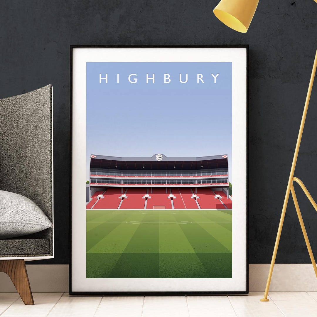 Arsenal FC Highbury - Clock End Poster - Etsy