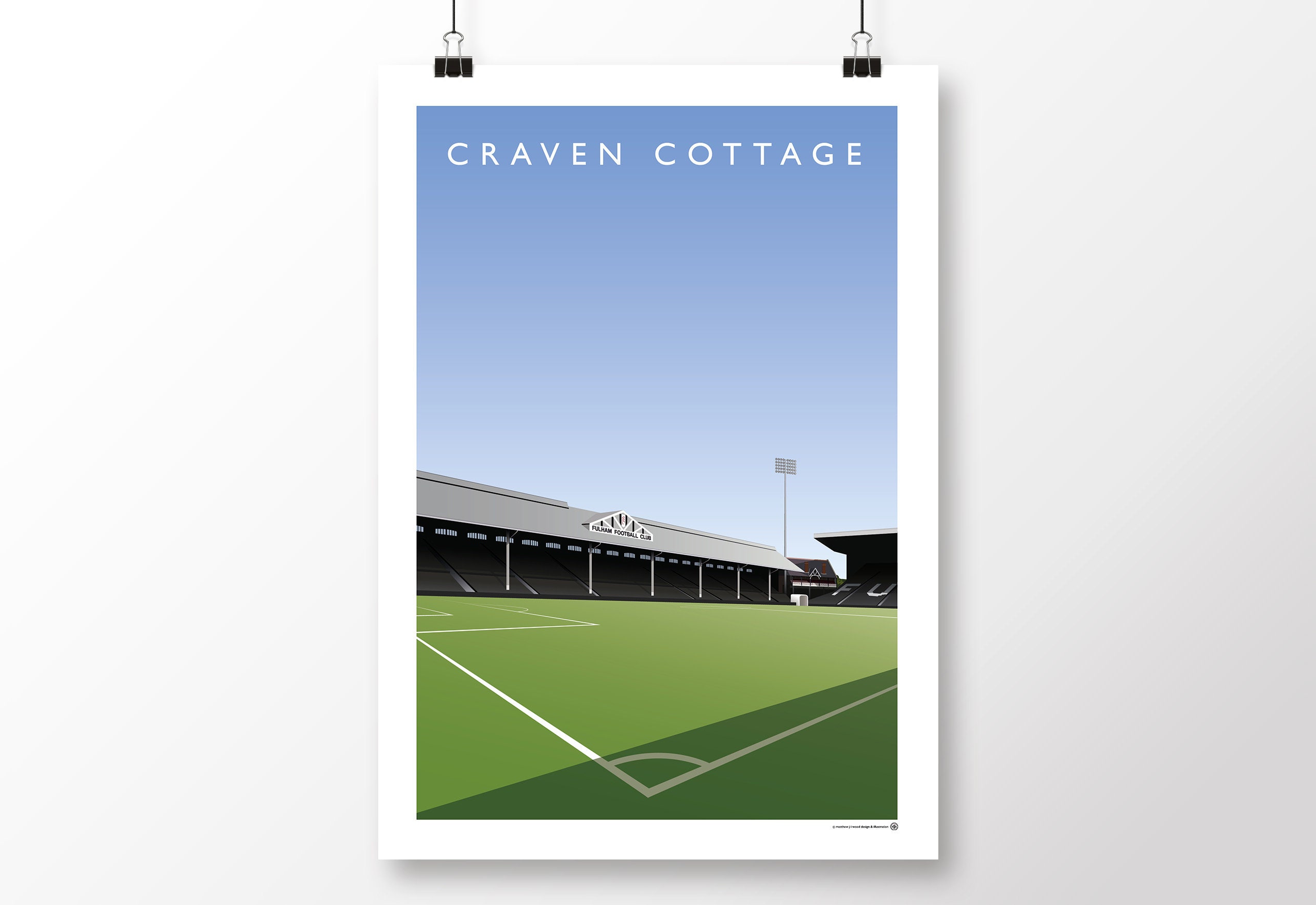 Fulham FC Craven Cottage Johnny Haynes Stand Poster - Etsy