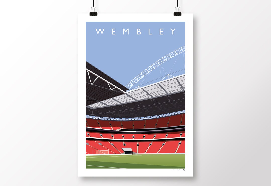 Wembley Stadium Poster - Etsy UK