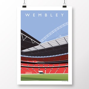 Wembley Stadium Poster - Etsy UK