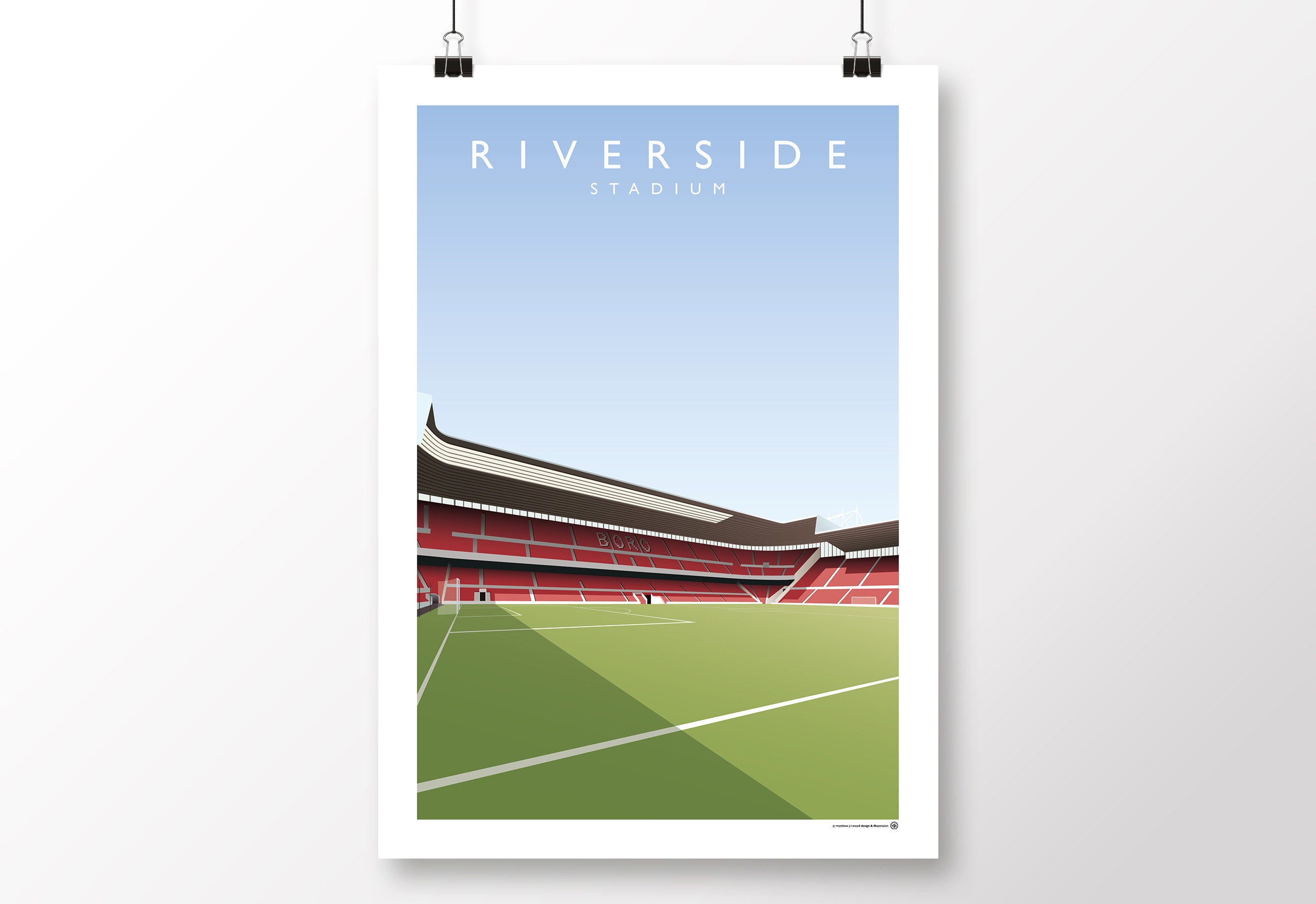 Middlesbrough FC Riverside Stadium Poster - Etsy