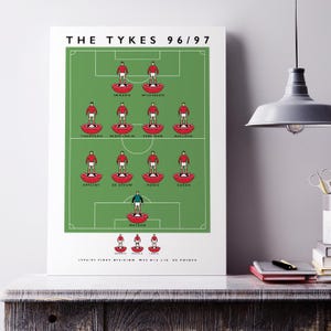 Barnsley FC the Tykes 96/97 Poster - Etsy