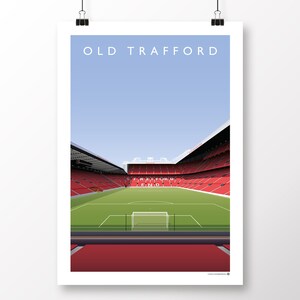 Manchester United Old Trafford Poster - Etsy