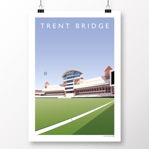 Trent Bridge Nottinghamshire Cricket Poster - Etsy