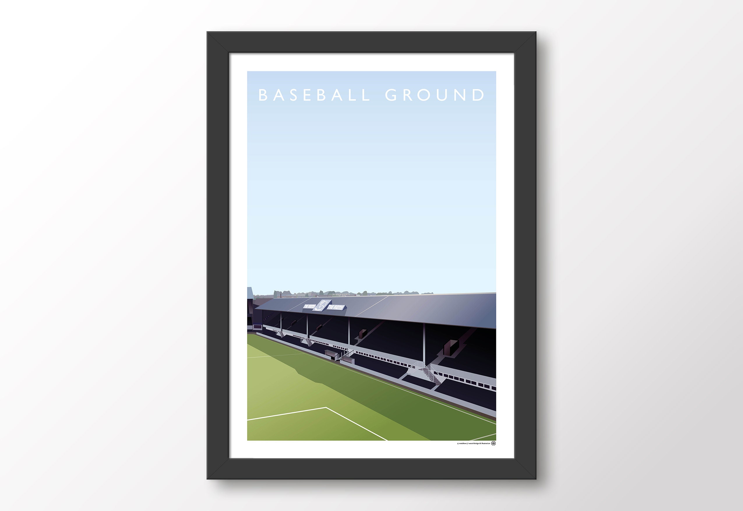 Derby County FC Baseball Ground Poster - Etsy