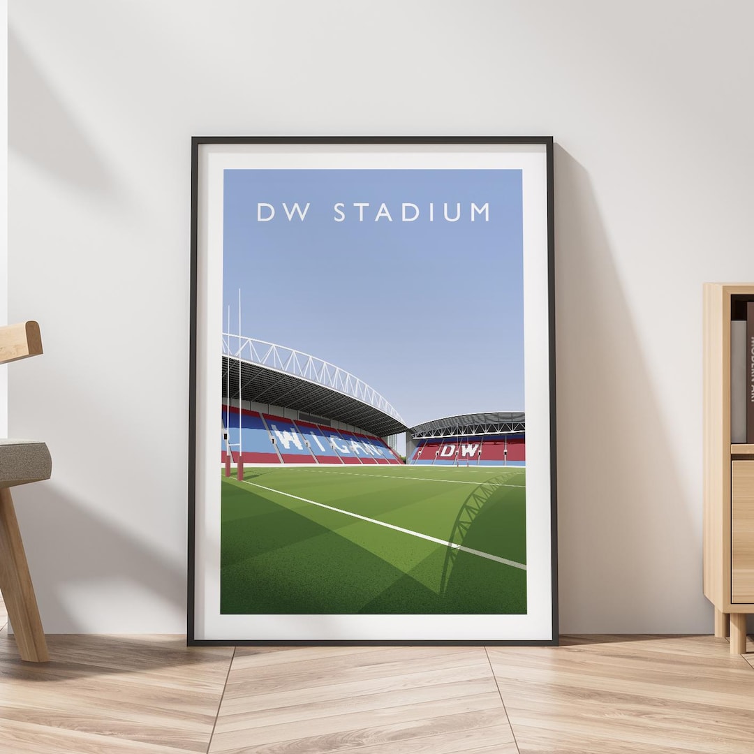 Wigan Warriors DW Stadium Poster - Etsy