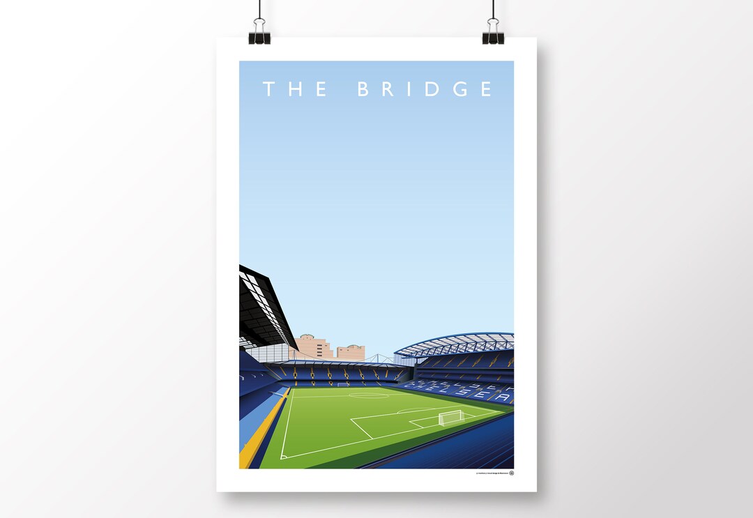 Chelsea FC Stamford Bridge Poster - Etsy