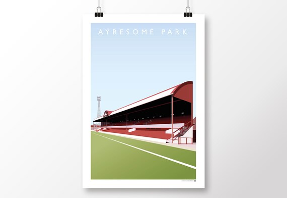 Middlesbrough FC Ayresome Park Poster | Etsy