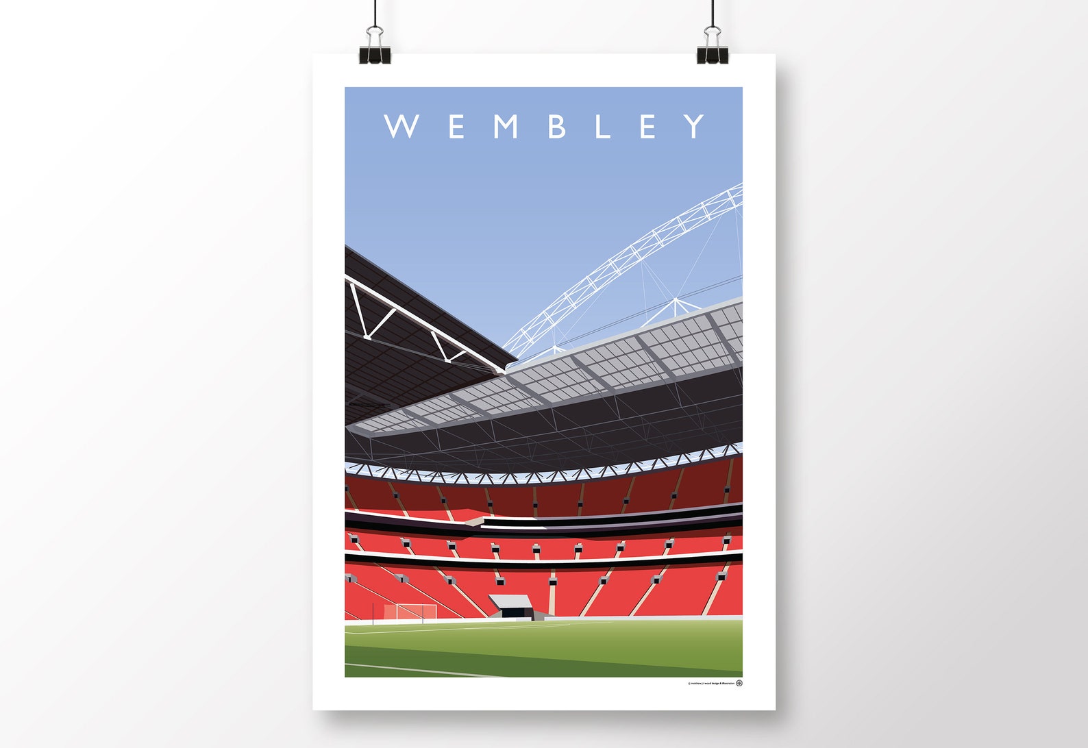 Wembley Stadium Poster | Etsy