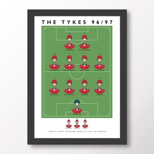 Barnsley FC the Tykes 96/97 Poster - Etsy