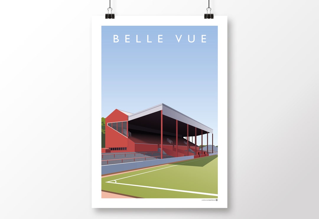 Doncaster Rovers Belle Vue Poster - Etsy UK