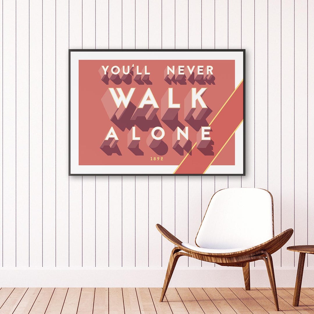 Liverpool FC 'you'll Never Walk Alone' Poster - Etsy