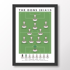 MK Dons 2014/15 Poster - Etsy