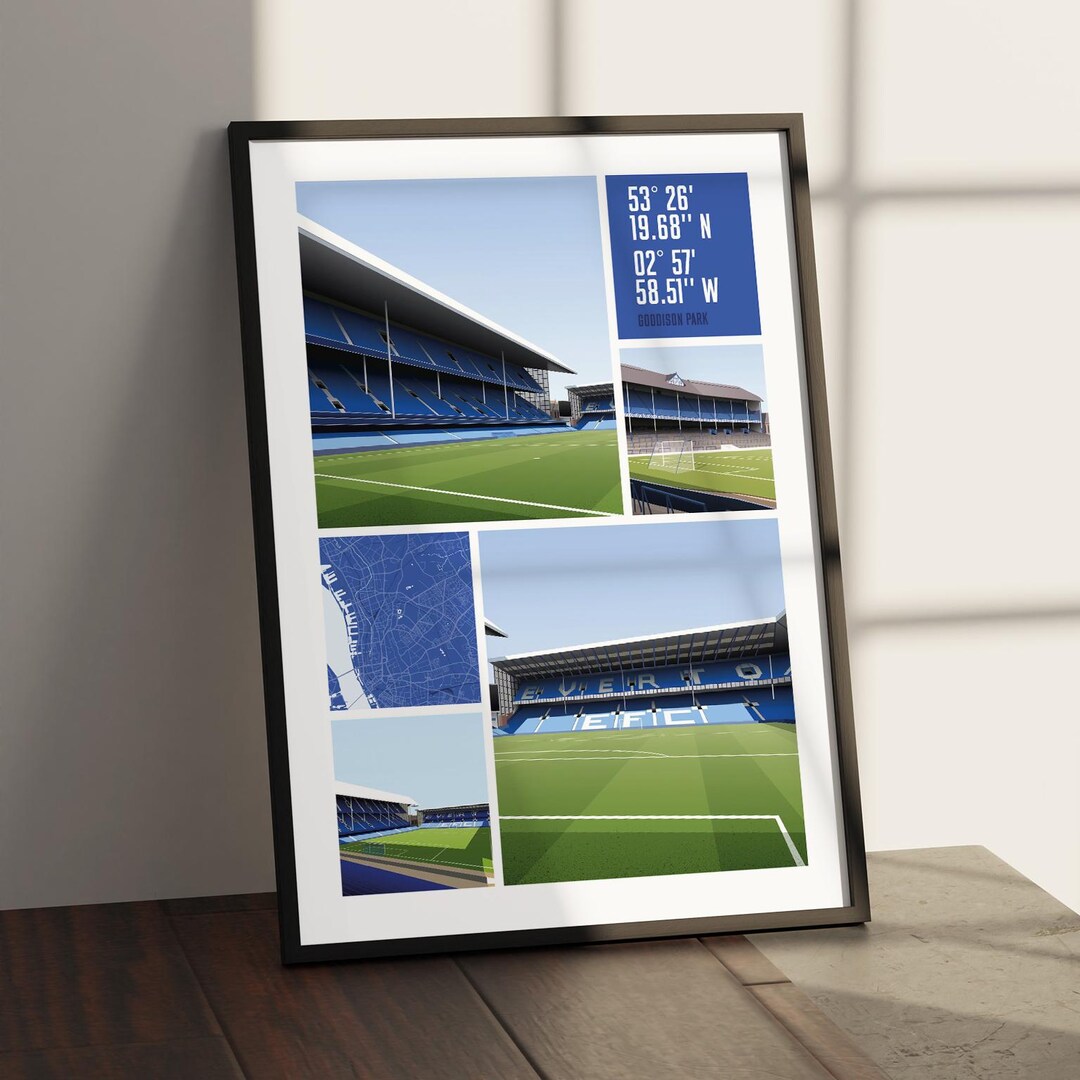 Everton FC Views of Goodison Park Poster - Etsy