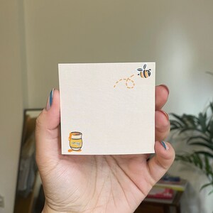 Honey Bee Sticky Notes, Bee Sticky Notes, Honey Pot Sticky Notes ...