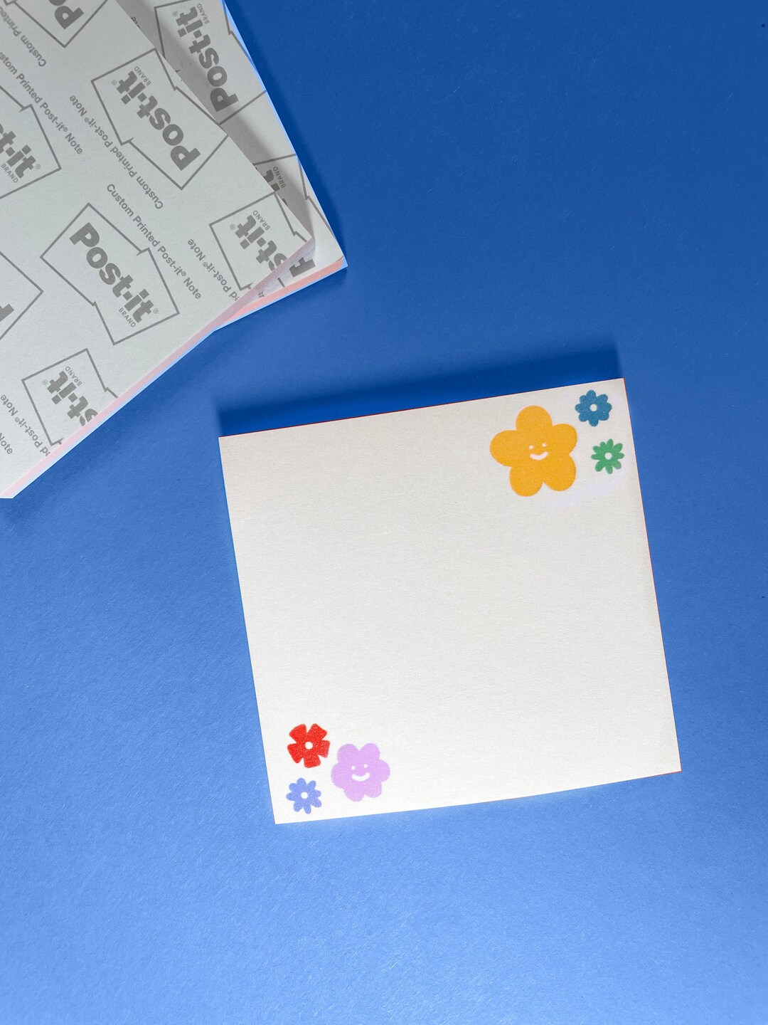 Smiley Flower Sticky Notes, Cute Sticky Notes, Floral Sticky Notes ...