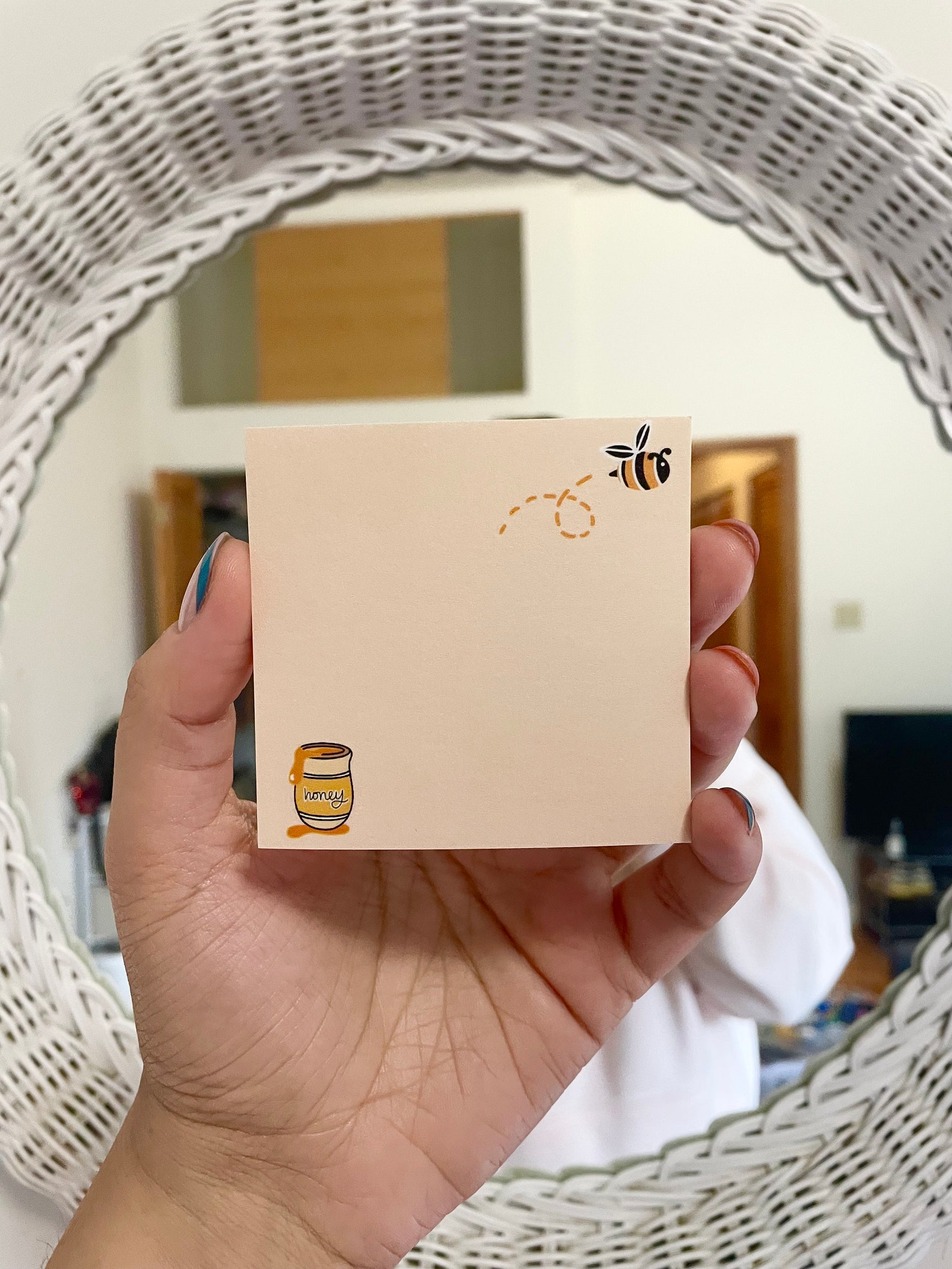 Honey Bee Sticky Notes, Bee Sticky Notes, Honey Pot Sticky Notes ...