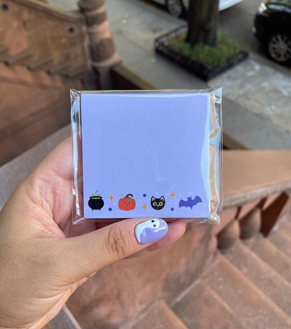 Cute Halloween Sticky Notes Halloween Stationery Halloween - Etsy