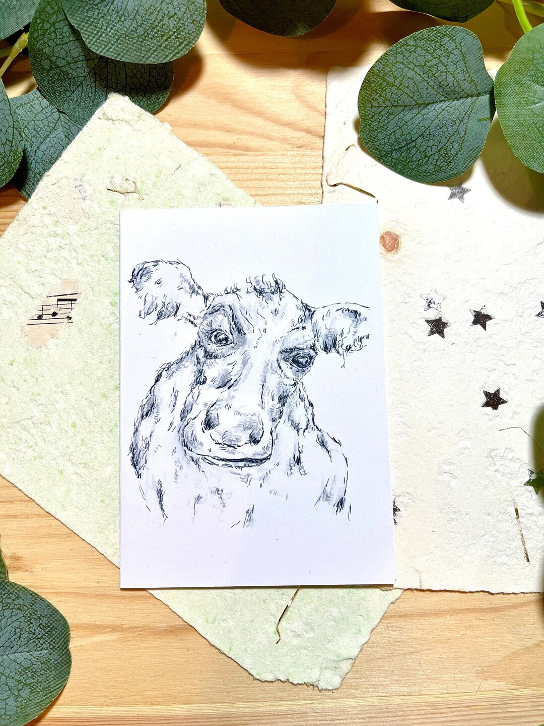 Mardy Cow Greetings Card. Funny Card. Card for Friends. Card for Cow ...