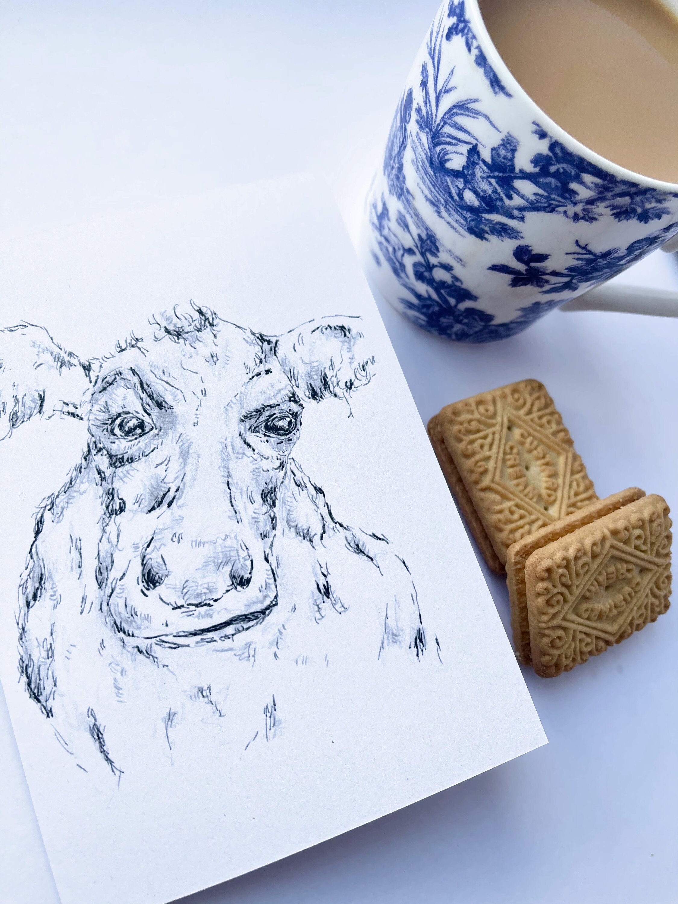 Mardy Cow Greetings Card. Funny Card. Card for Friends. Card for Cow ...