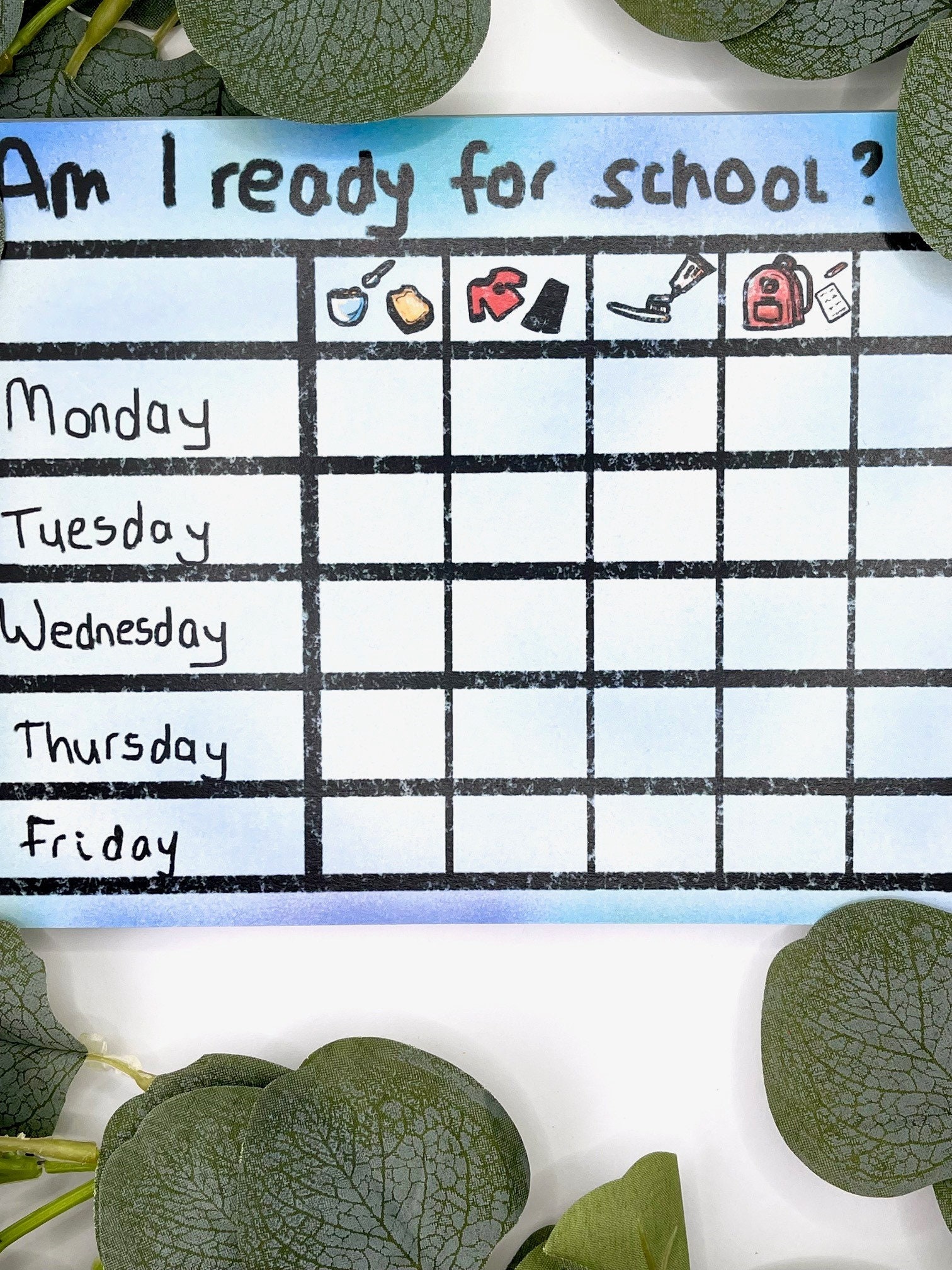 Am I Ready for School School Check List Note Pad for Young - Etsy