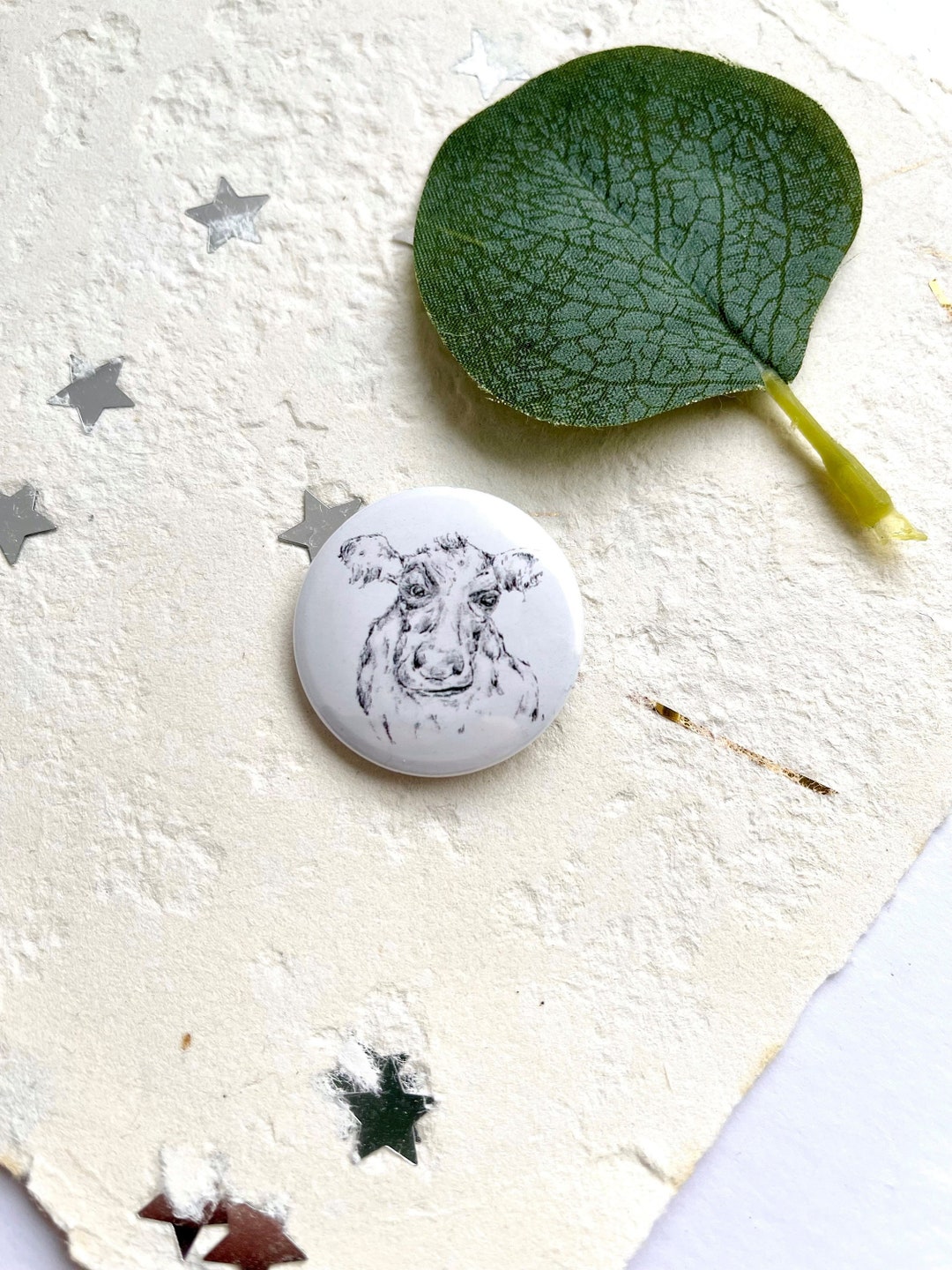Cow Button Badge. Mardy Cow Badge. - Etsy