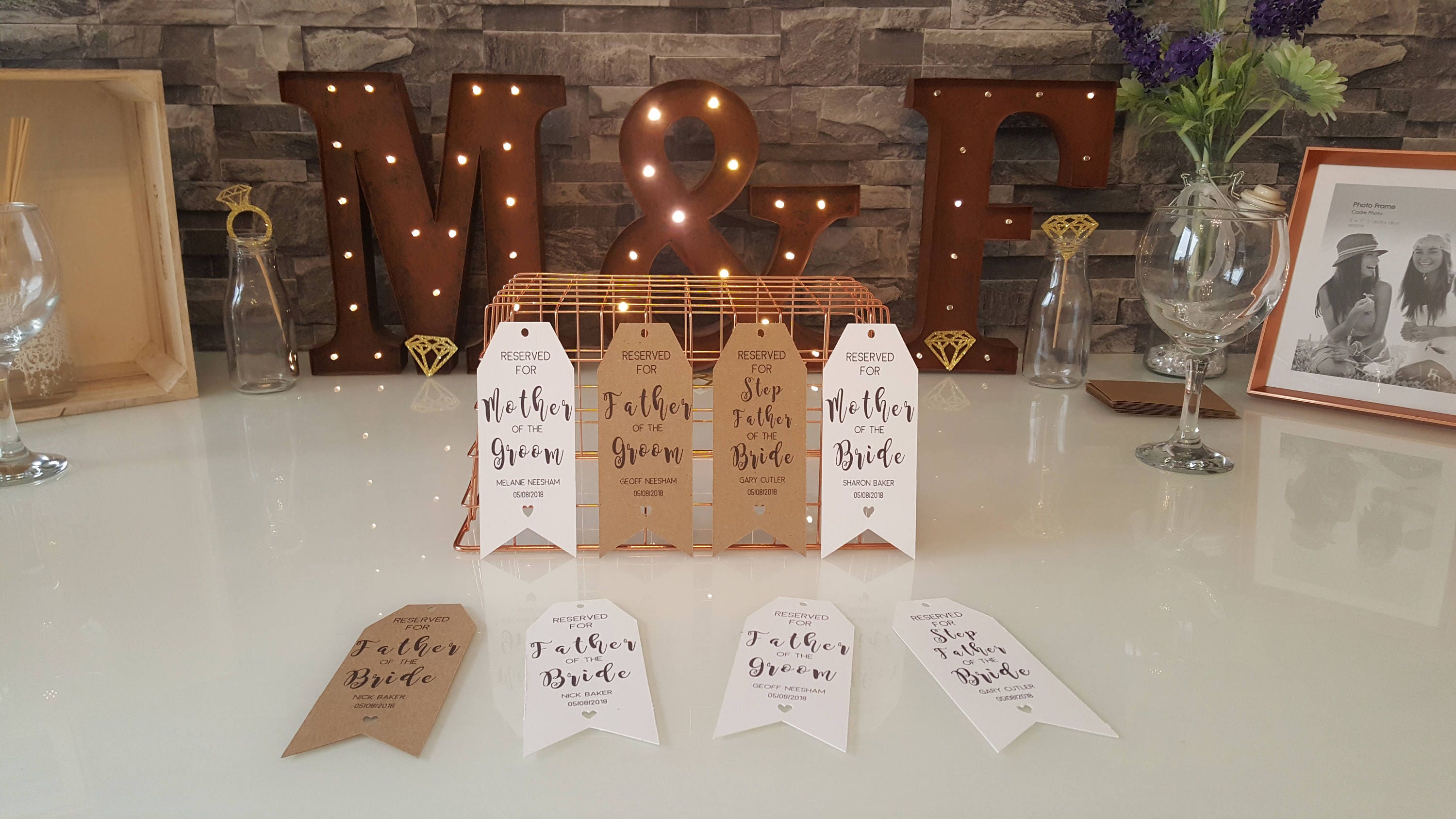 Reserved Wedding Ceremony Seating Tag Chair Tags Wedding - Etsy UK