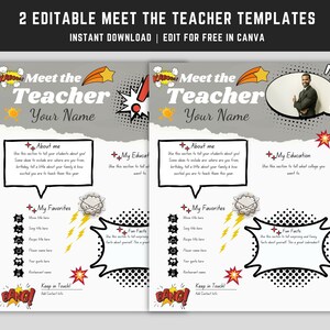 Meet the Teacher Template | Daycare Teacher | All About the Teacher ...