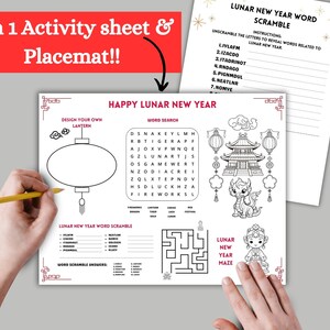 Lunar New Year Activity Printable, Chinese New Year Games, Kids ...