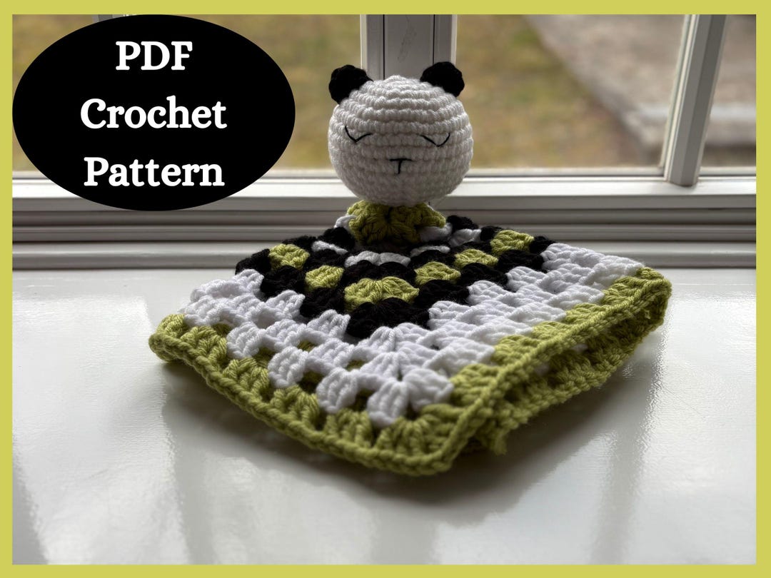 Panda Lovey Pattern | Panda Nursery | Baby Lovey Pattern | Animal Lovey ...