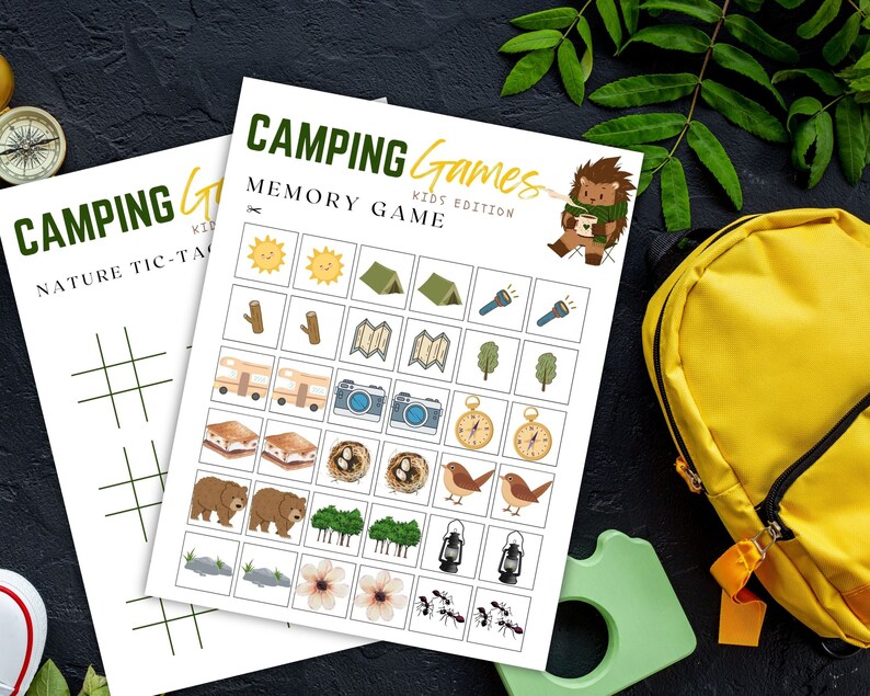 Camping Games Bundle | Campfire Games | Camping Games Printable ...