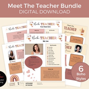 Meet the Teacher Template | Daycare Teacher | All About the Teacher ...