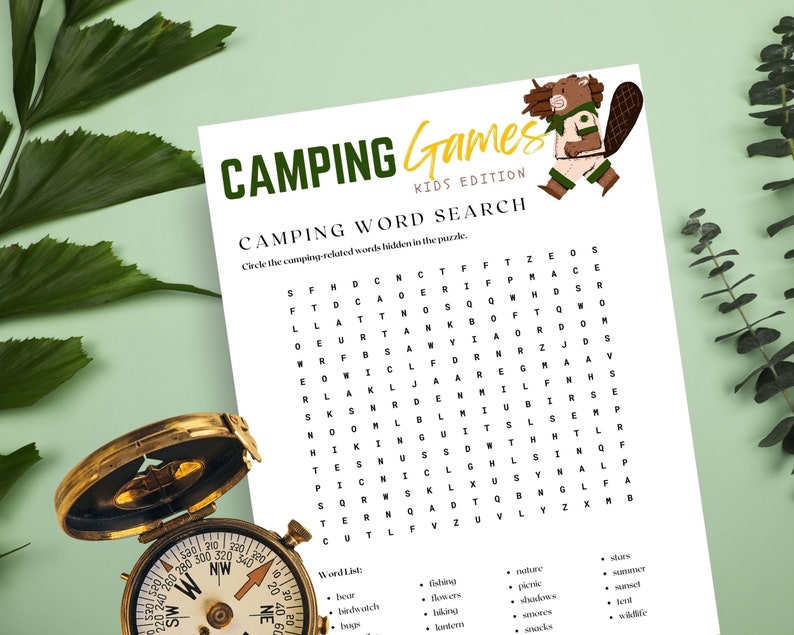 Camping Games Bundle | Campfire Games | Camping Games Printable ...