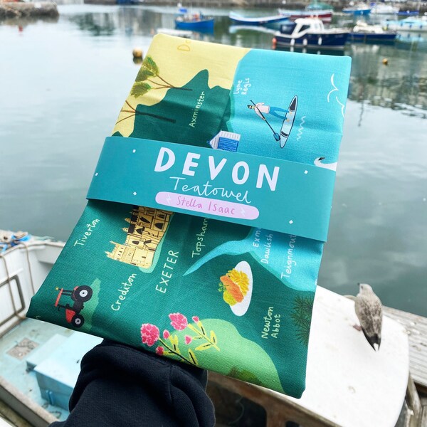 Map Tea Towel - Etsy