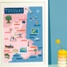Brixham Map, Brixham Print, Brixham Print, Torbay Map, Torbay Print ...