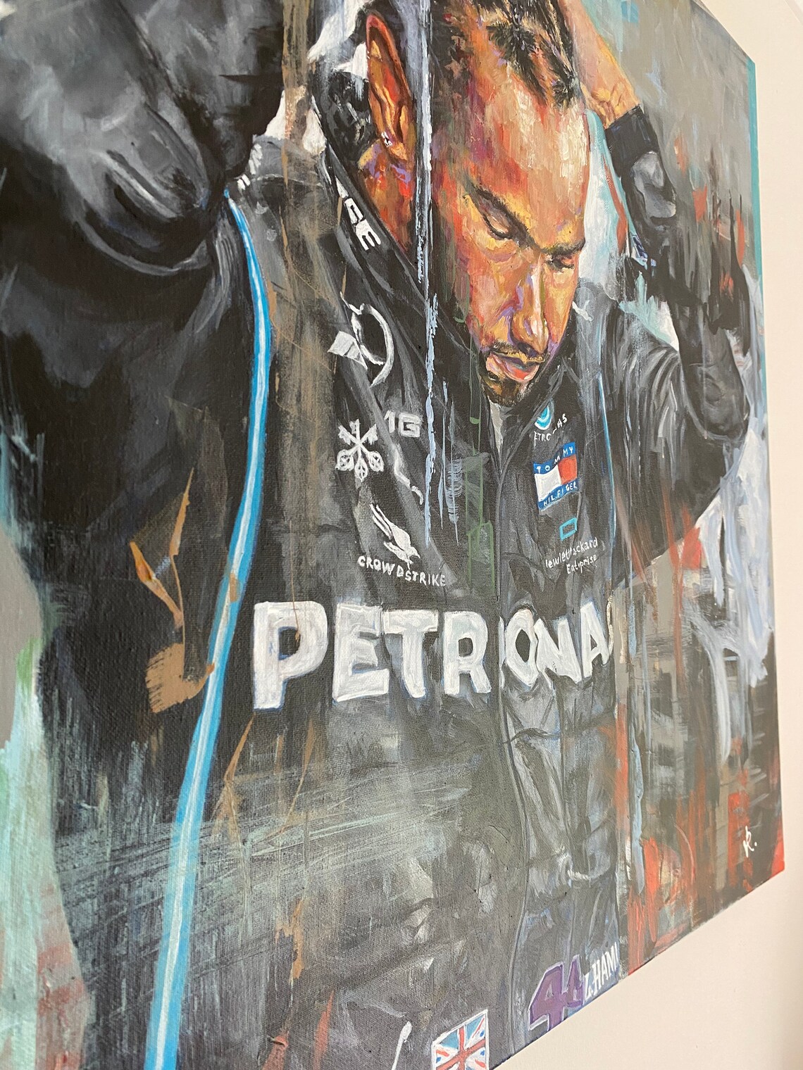 Lewis Hamilton GOAT Original Painting Luxury Art Street - Etsy