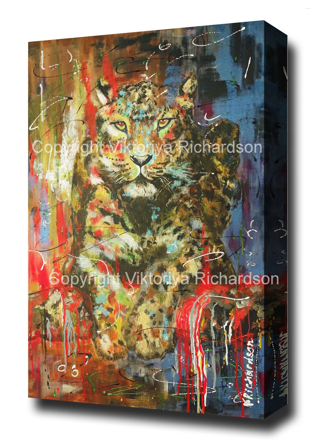 AMUR LEOPARD, Canvas Print, Wall Art, Poster, Tiger, English Artist ...