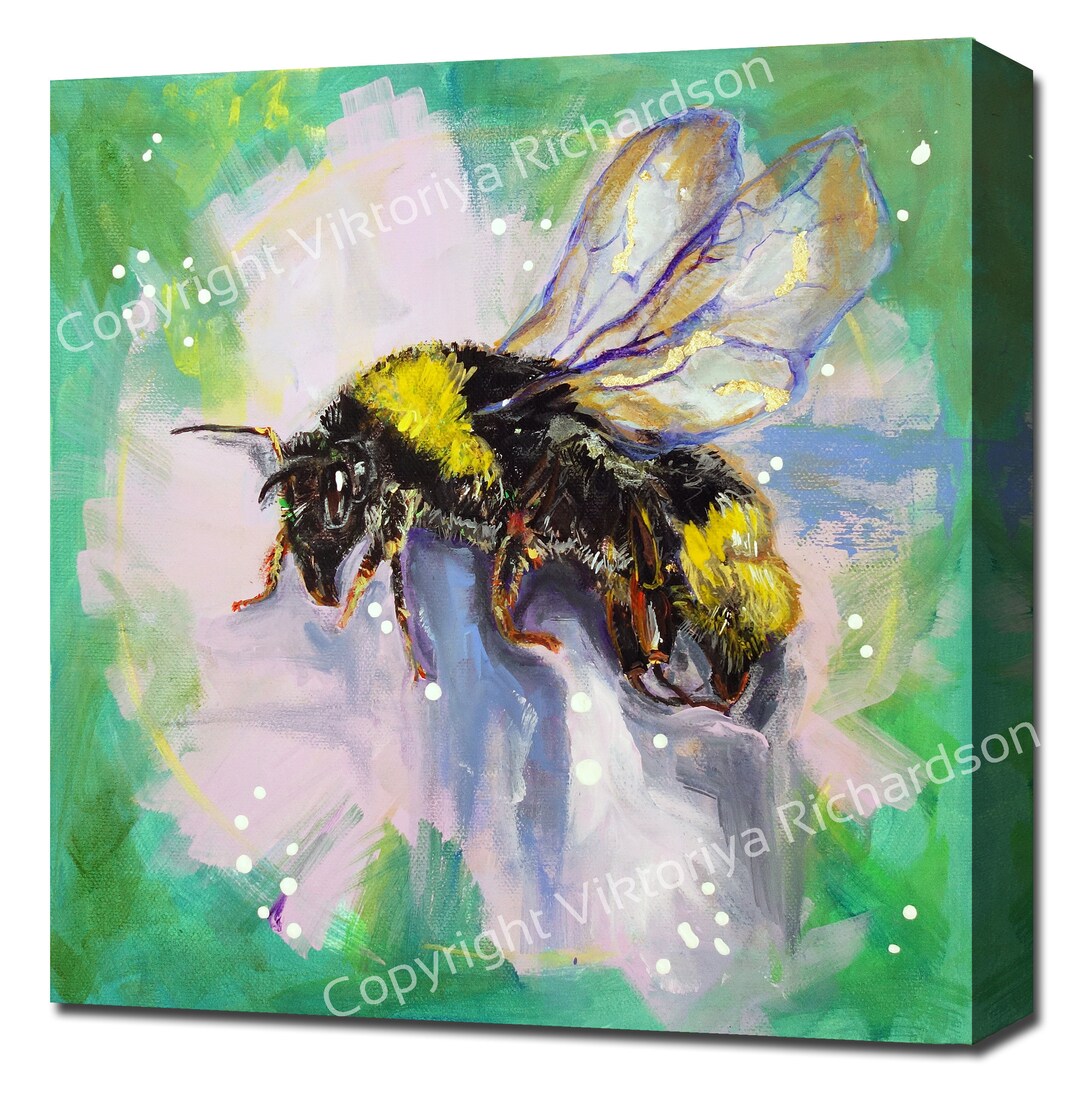 Bumblebee, Square Box Canvas Print, Collectable, Wall Hangings, Art ...