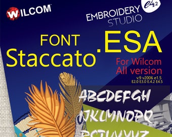 Fonts for Wilcom Embroidery - Etsy