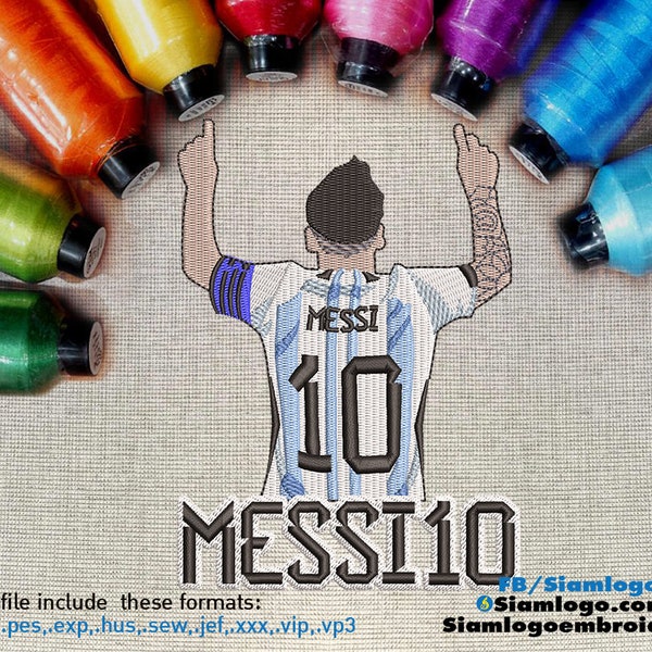 Messi Embroidery - Etsy