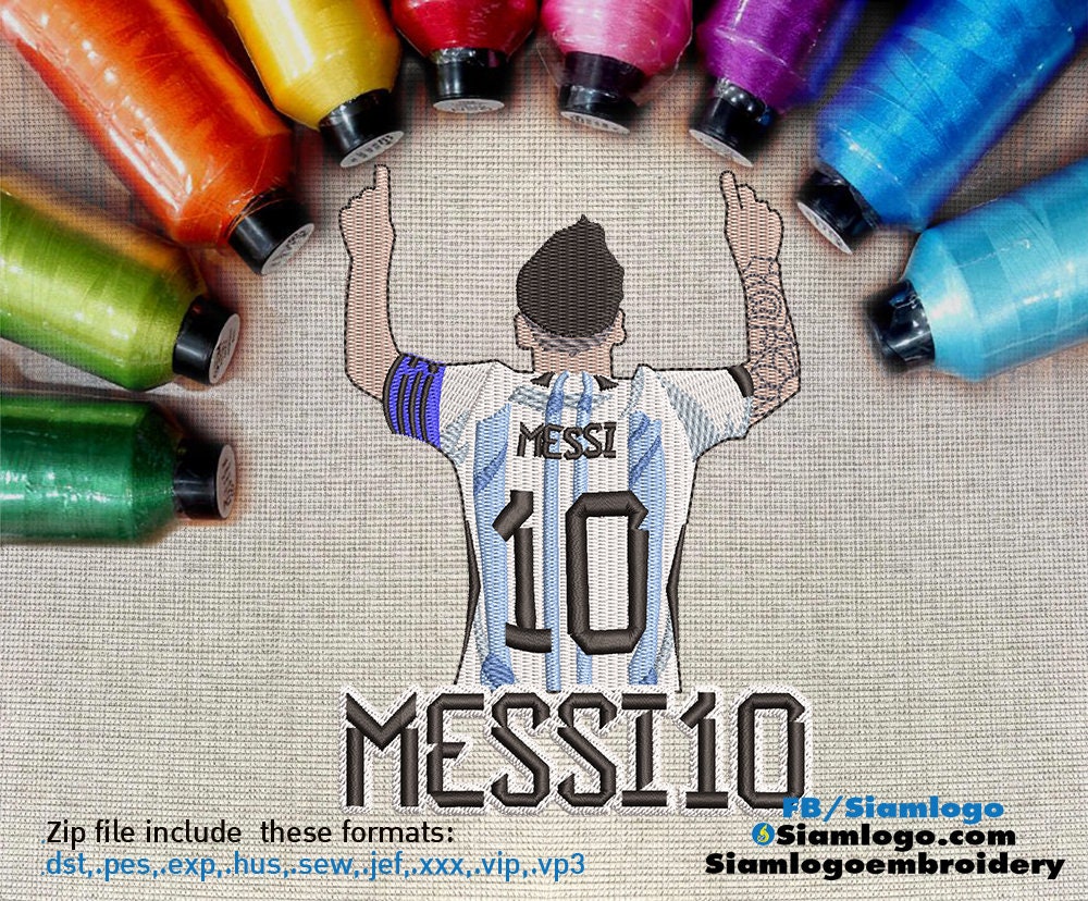Messi_10 Designs Machine Embroidery - Etsy