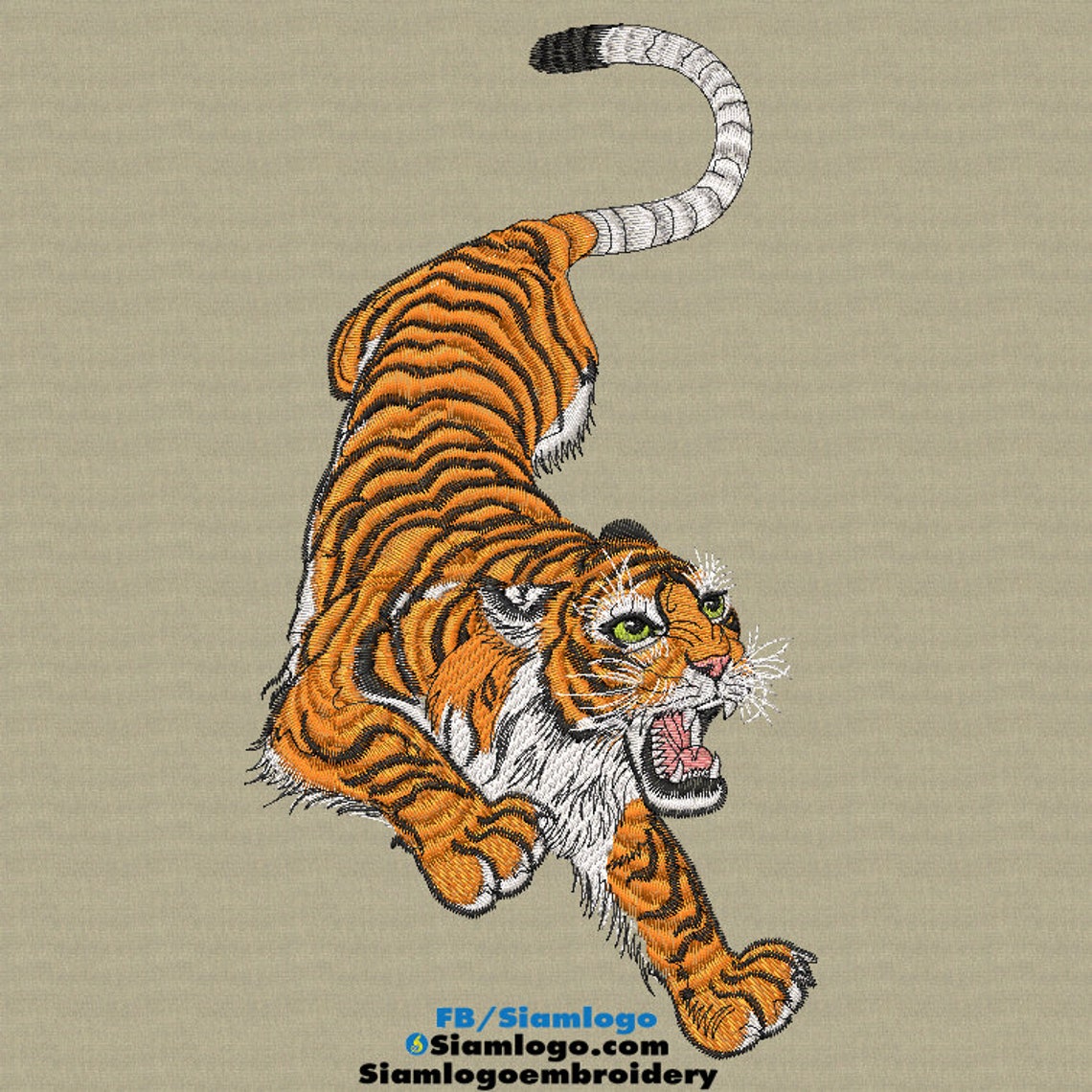 Tiger Designs Machine Embroidery - Etsy