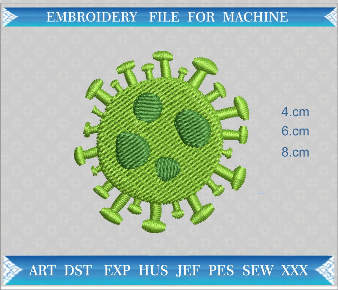 Anti Virus V.2 Designs Machine Embroidery - Etsy