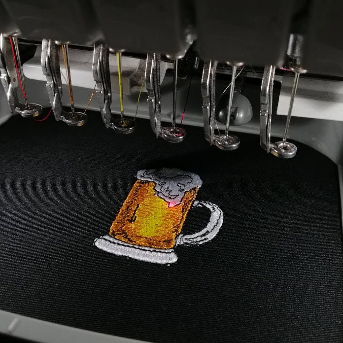 Beer Embroidery Design - Etsy