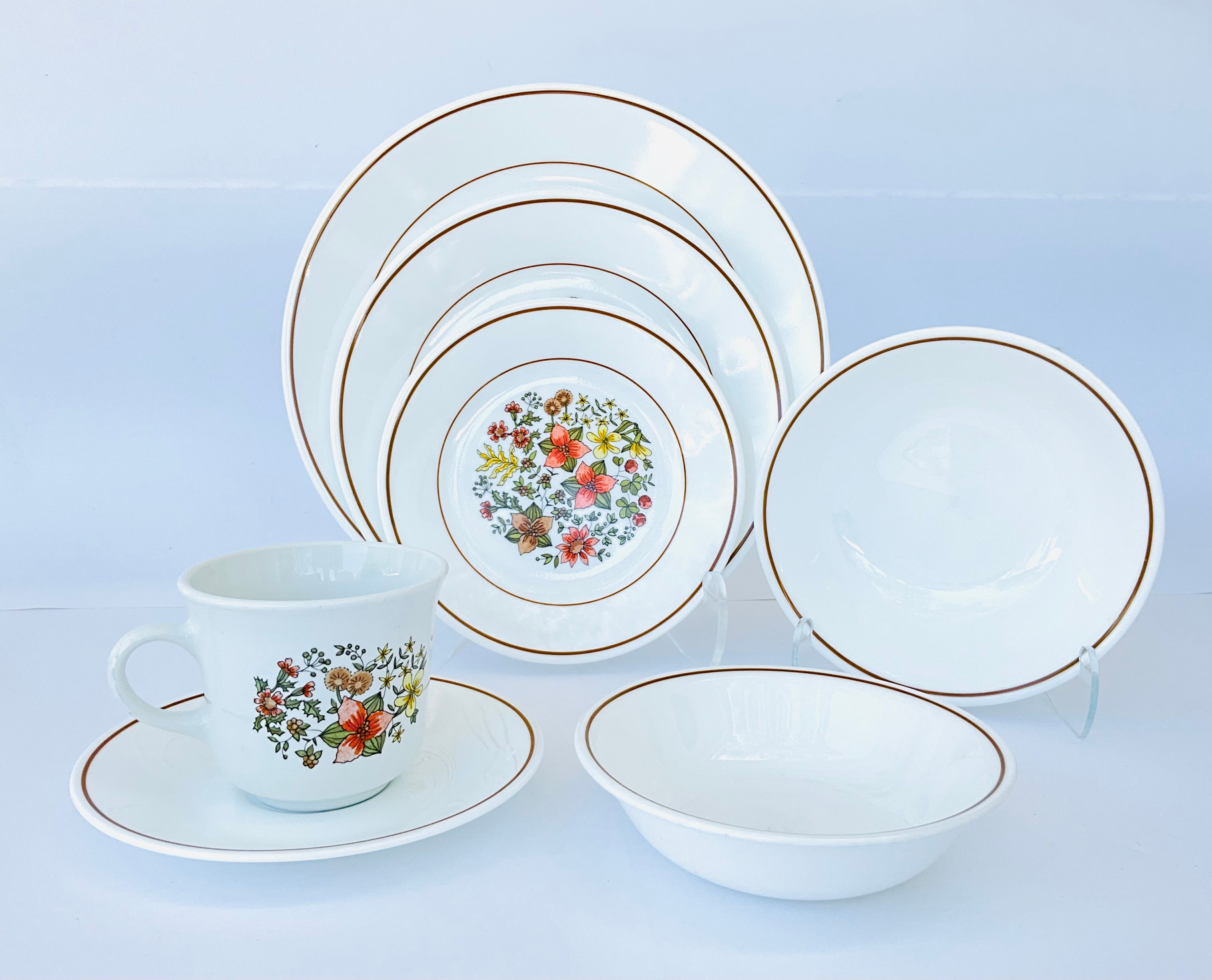 Corelle Indian Summer Dinnerware 58 Pcs 1970s Retro Kitchen - Etsy