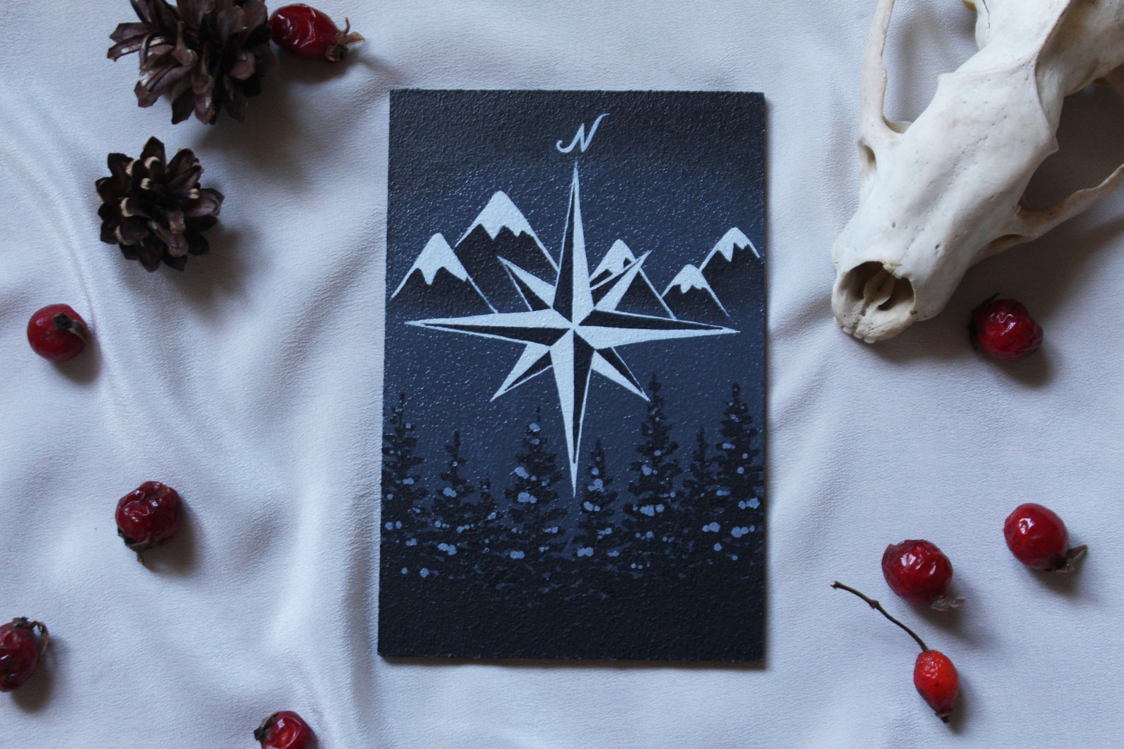 Windrose Oil Painting - Etsy